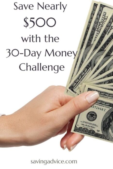 Save Nearly 500 With The 30 Day Money Challenge SavingAdvice Blog